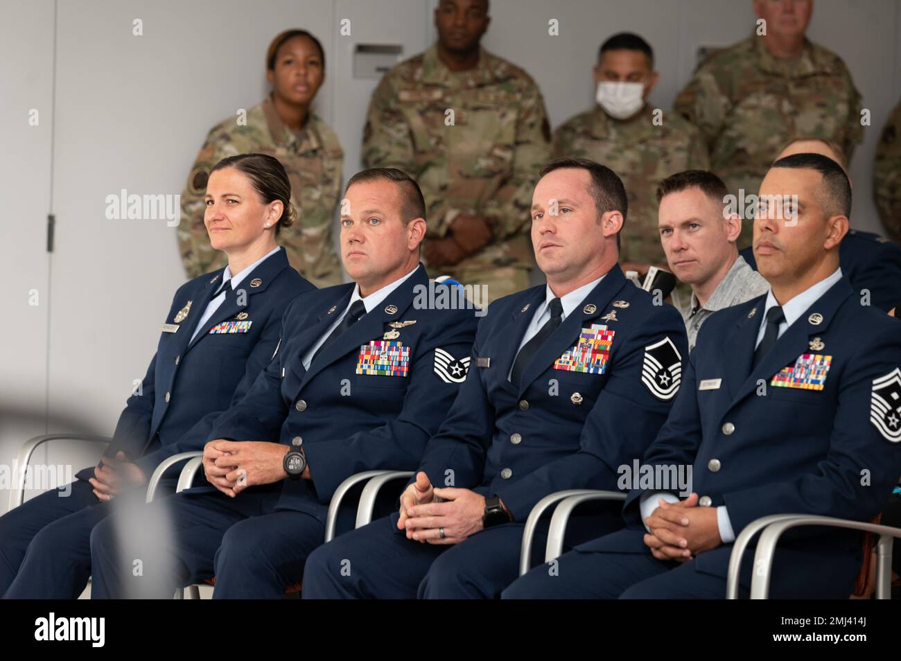 From left: U.S. Air Force Senior Airman Kristina L. Schneider, of the ...