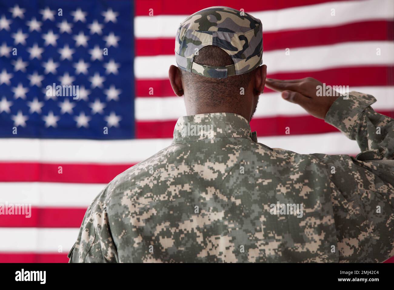 Us Military Saluting Flag