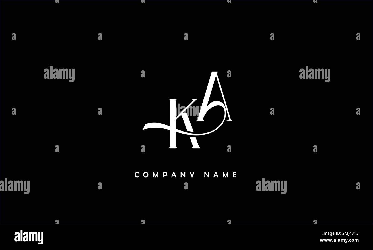 KA, AK Abstract Letters Logo Monogram Stock Vector Image & Art - Alamy
