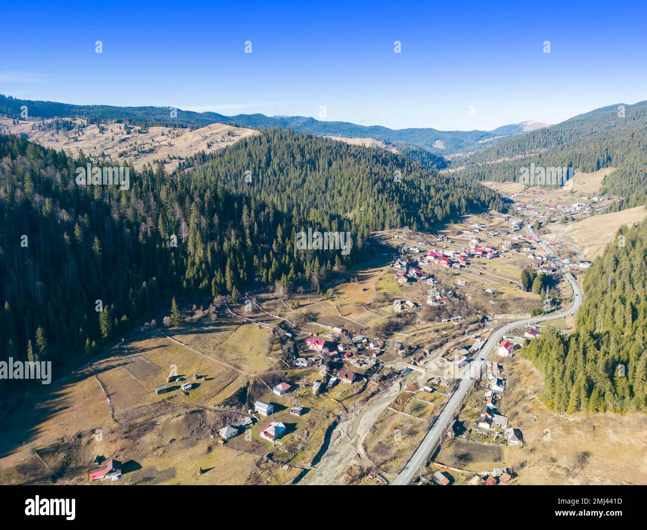 Petru Voda village in Romania Stock Photo - Alamy