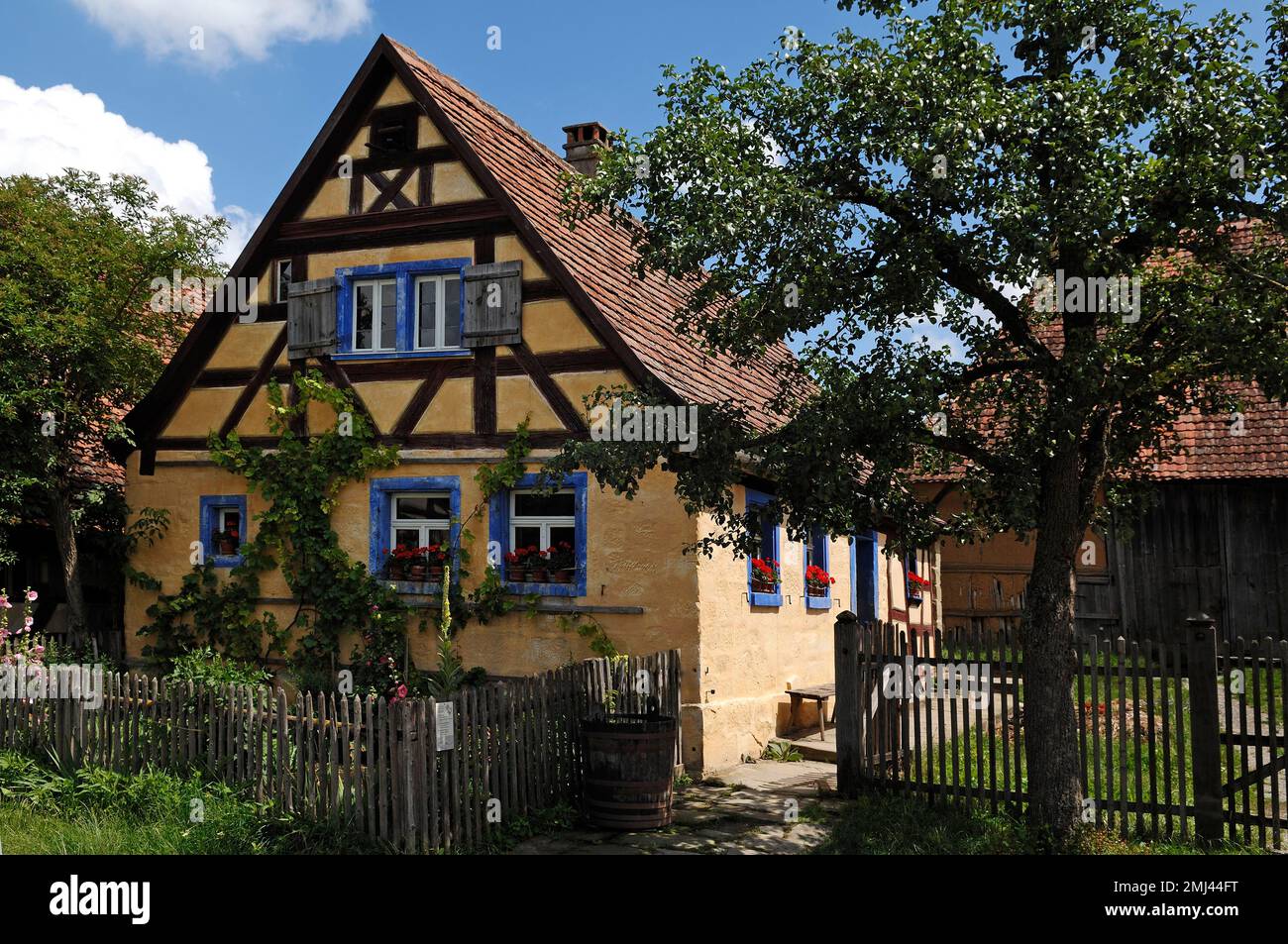 Haeckergut, built in 1717, Franconian Open Air Museum, Bad Windsheim ...