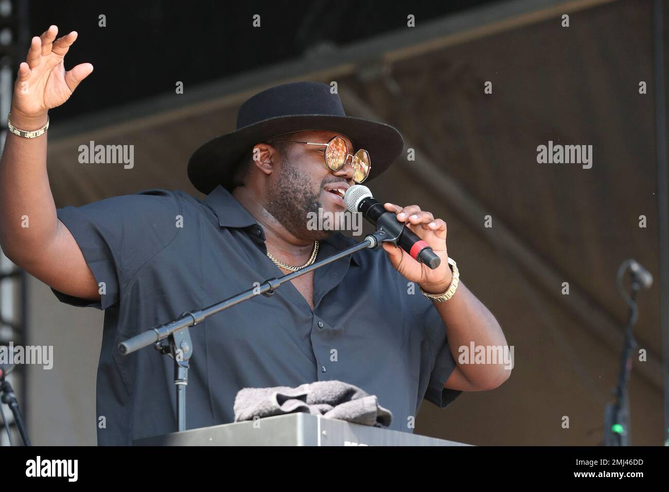 Michael Trotter Jr. of The War and Treaty performs at Pilgrimage Music ...