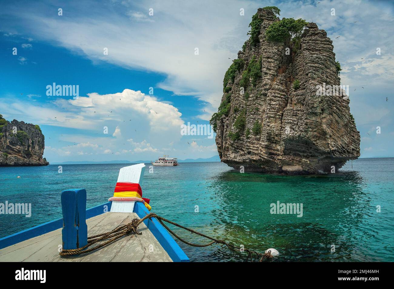 Limestone rock islands near Ko Phi Phi, Phuket, Thailand Stock Photo ...