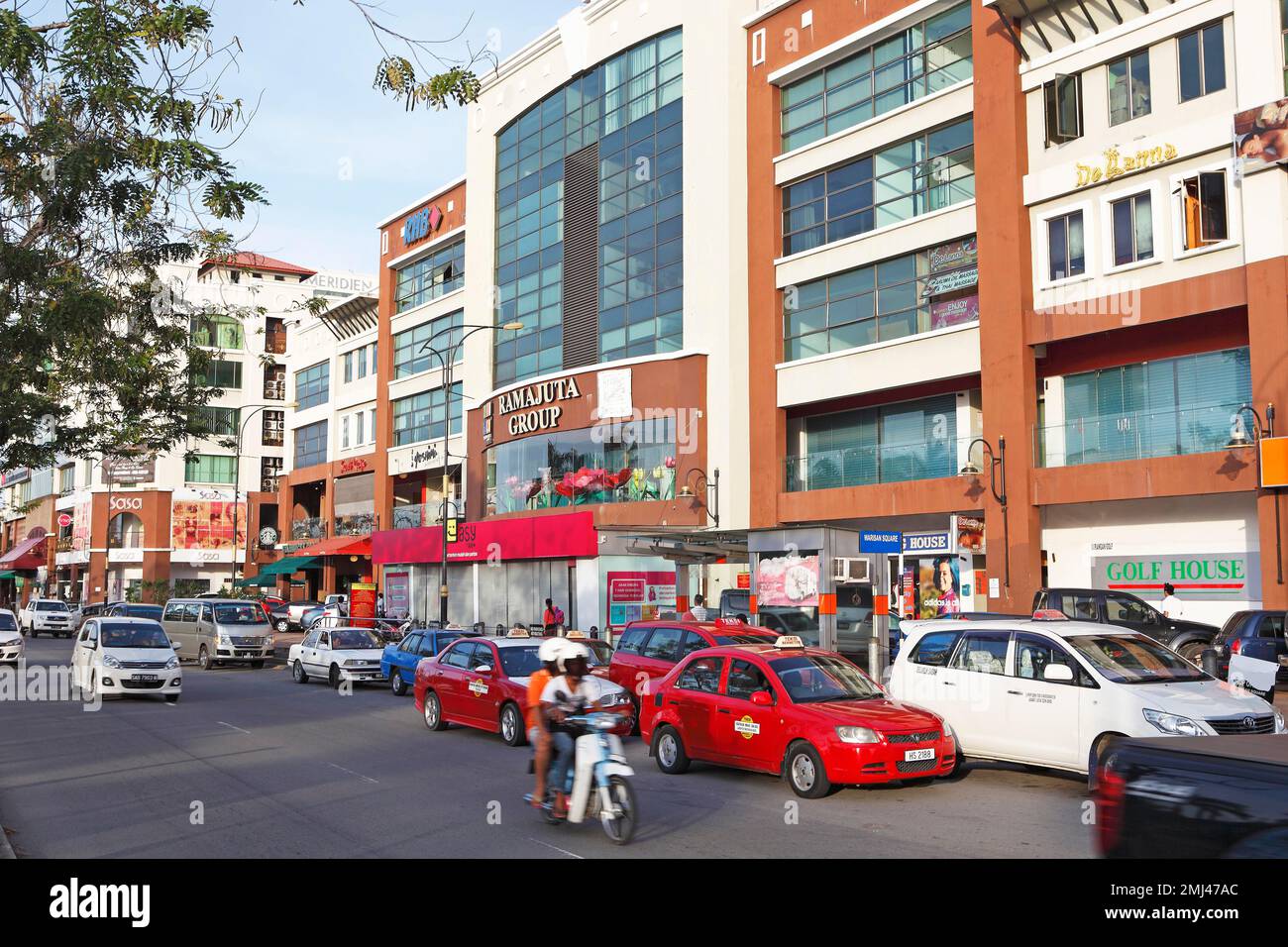Commercial building on the main road, Kota Kinabalu, Sabah, Borneo ...