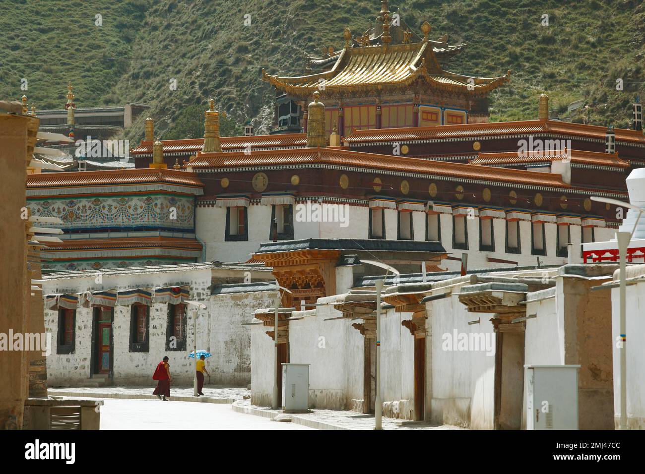 Tibetan Labrang Monastery, Xiahe, Gansu Province, China Stock Photo - Alamy