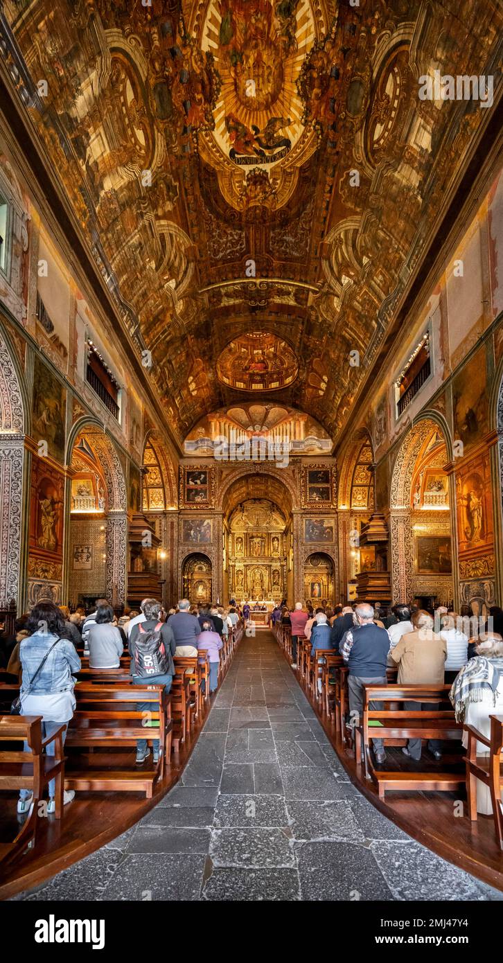 Interior Church Igreja de Sao Joao Evangelista, Funchal, Madeira ...