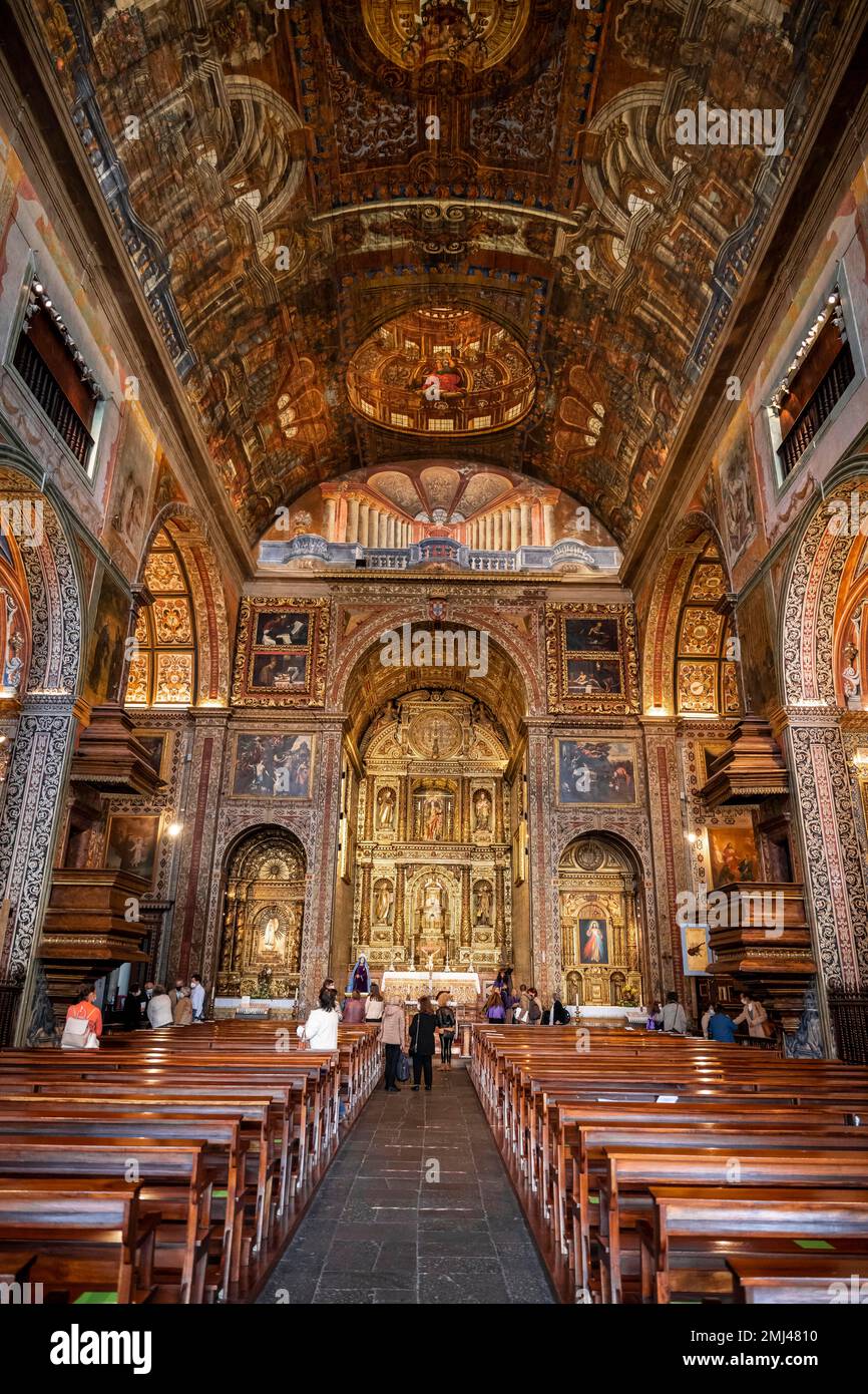 Interior Church Igreja de Sao Joao Evangelista, Funchal, Madeira ...
