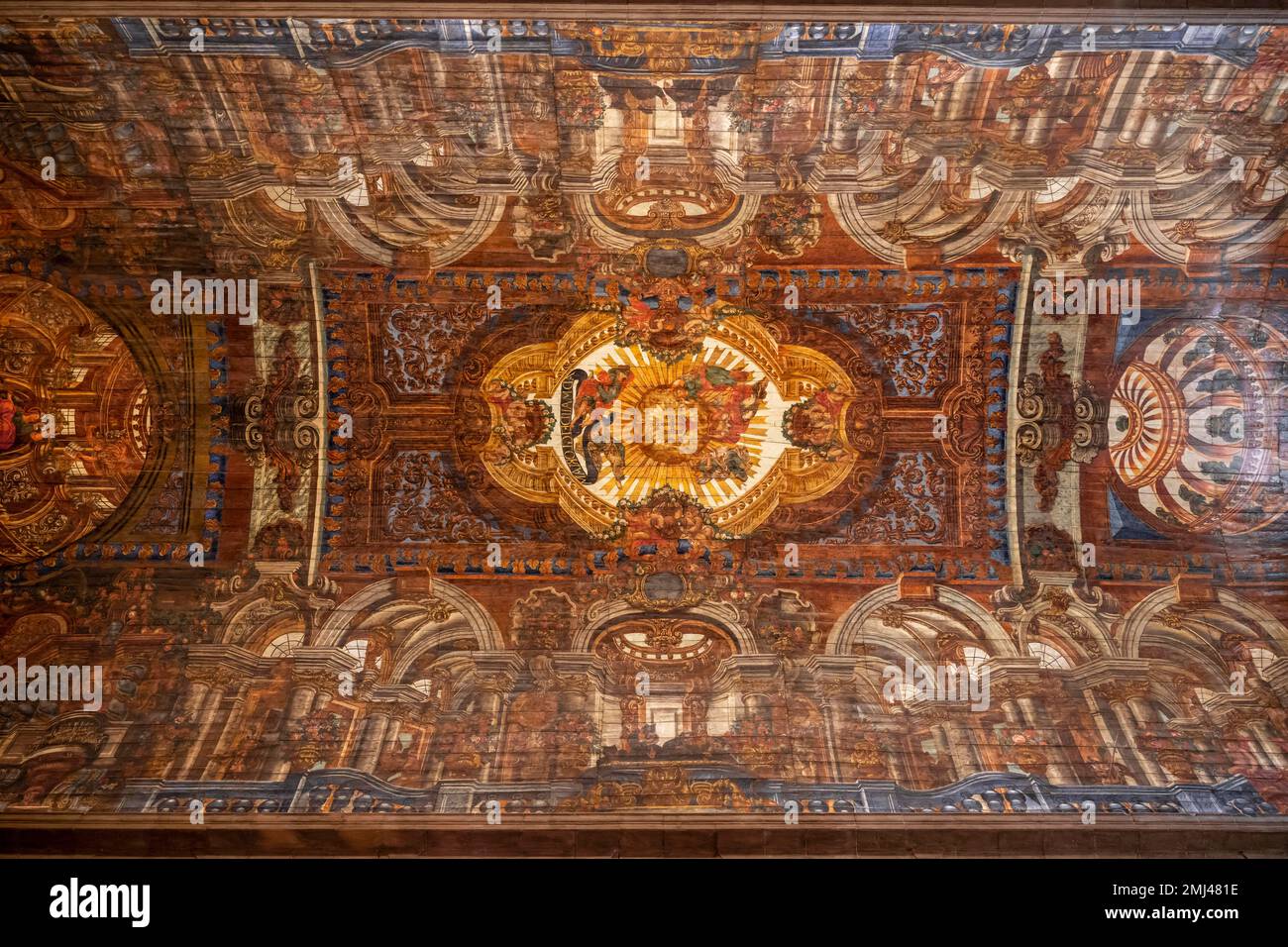 Ceiling painting, Church Igreja de Sao Joao Evangelista, Funchal ...