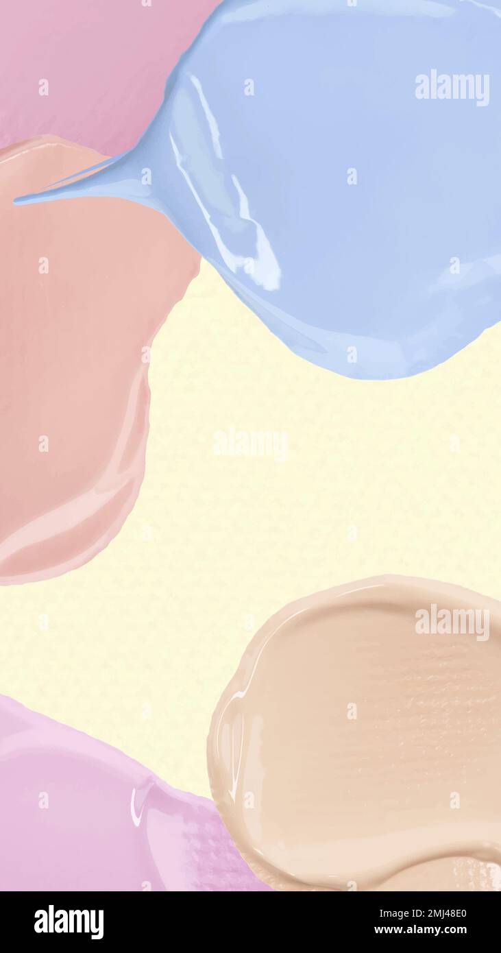 Pastel mobile wallpaper background vector, paint smudge texture Stock ...