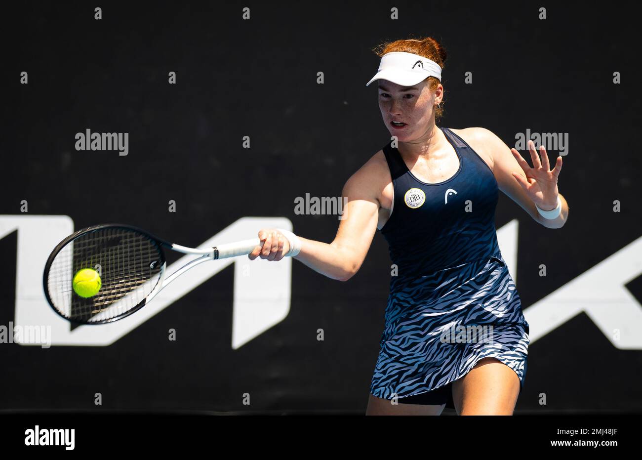 Ella Seidel of Germany in action during the third round of Juniors at ...