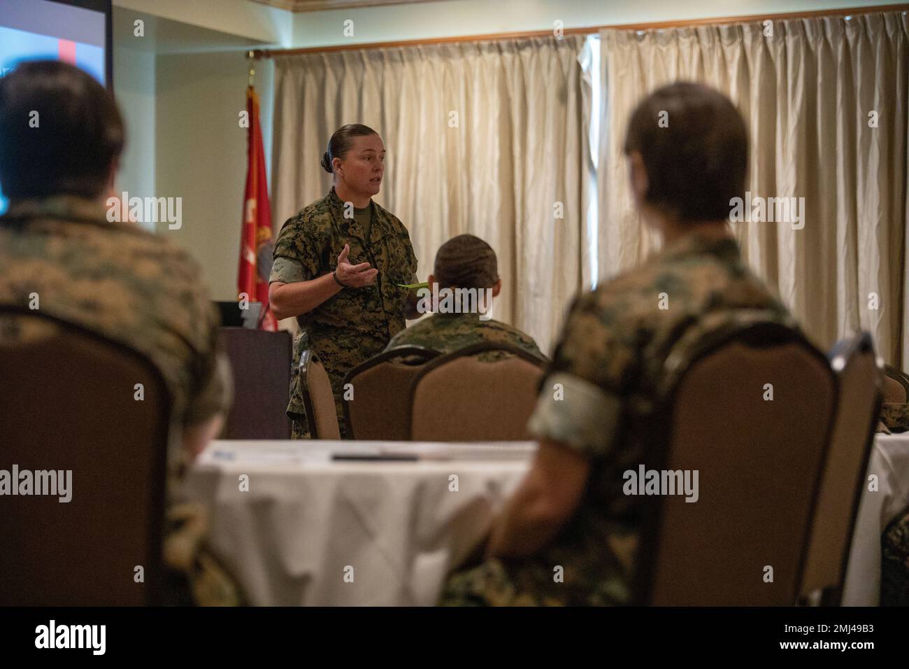 U.S. Marine Corps Sgt. Maj. Christine Henning, sergeant major ...