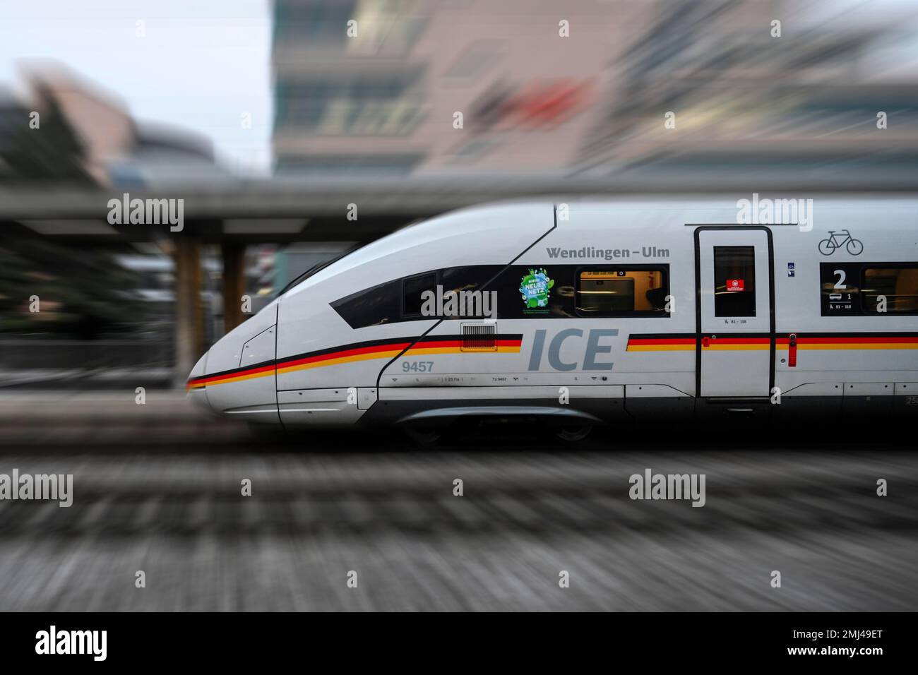 Wiping Picture Passenger Train ICE Deutsche Bahn Stock Photo - Alamy