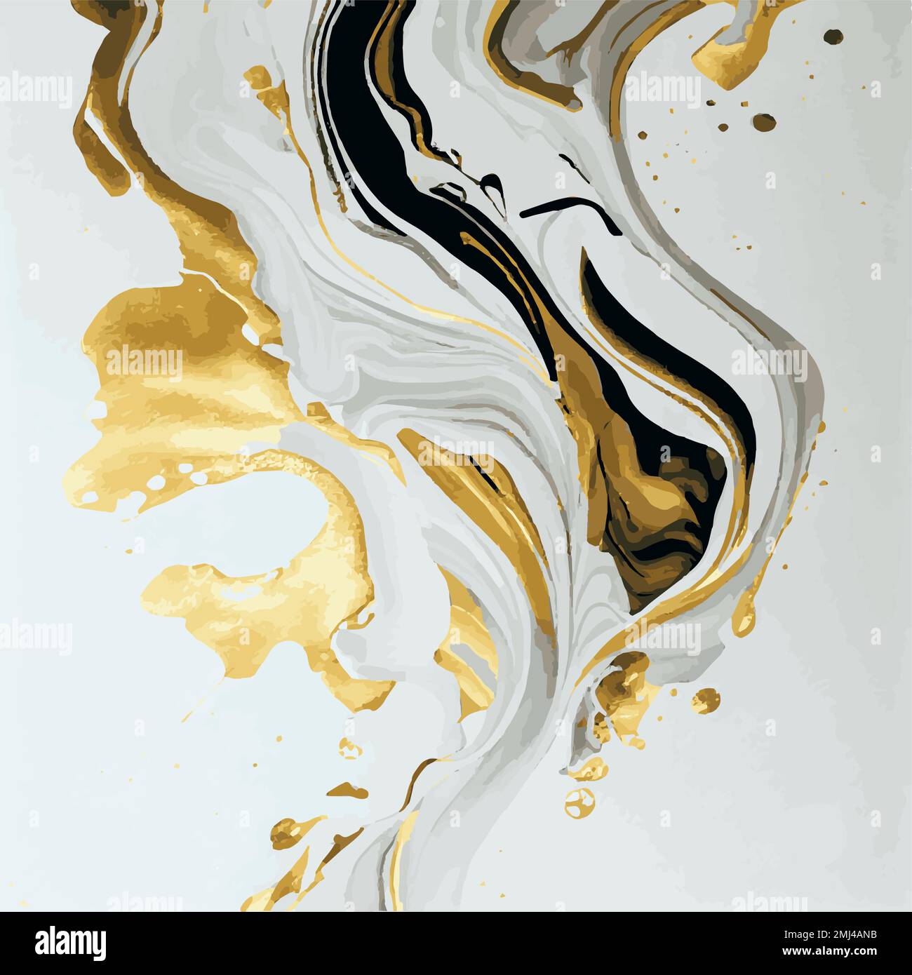 Marble texture design, colorful white gold marble surface, curved lines ...