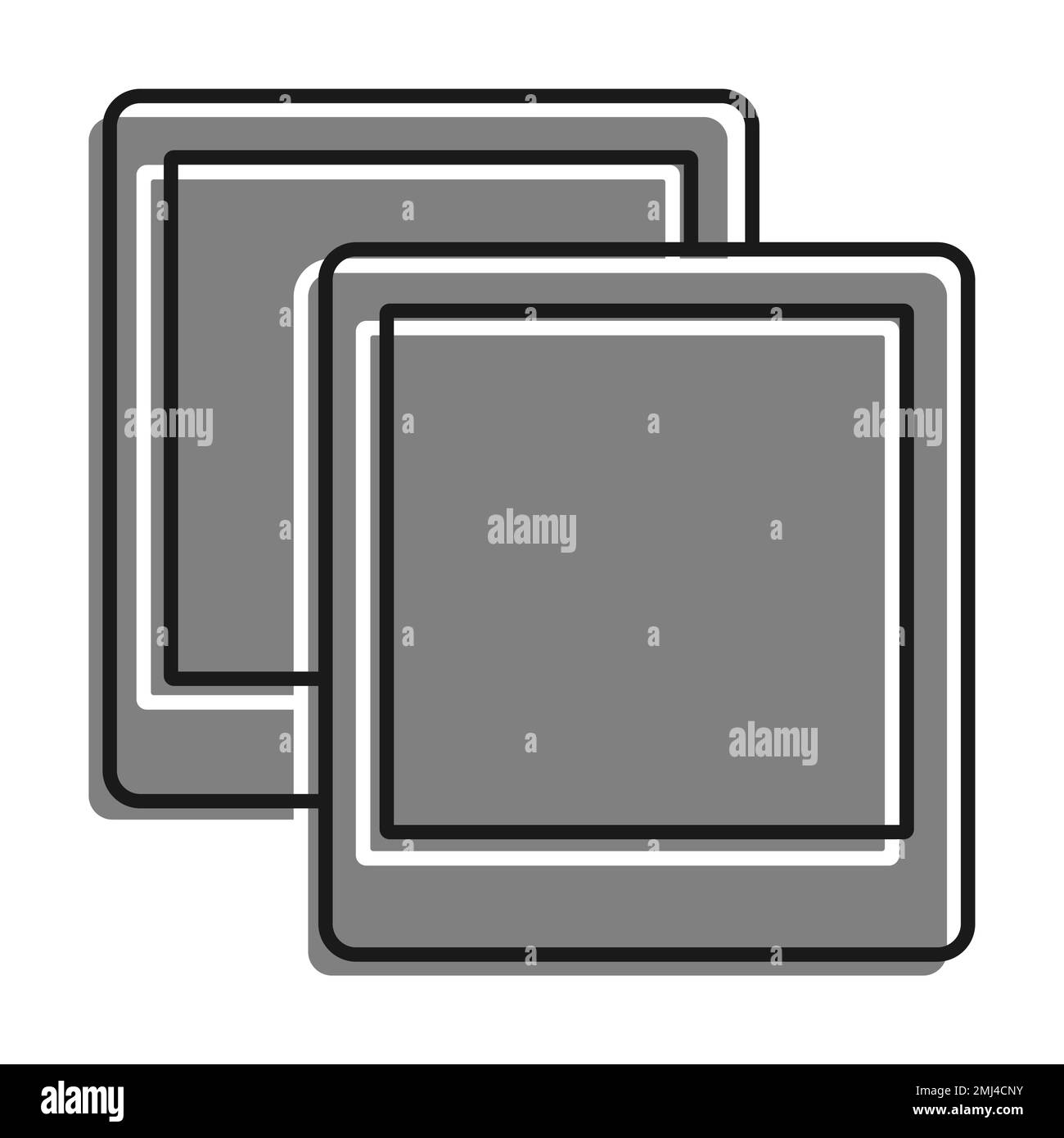 Linear filled with gray color icon. Couple Of Snapshots. Photos Of ...