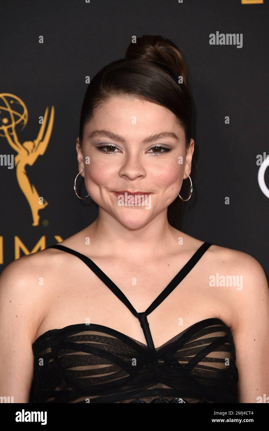 Hannah Zelle arrives at the 2019 Performers Nominee Reception presented ...