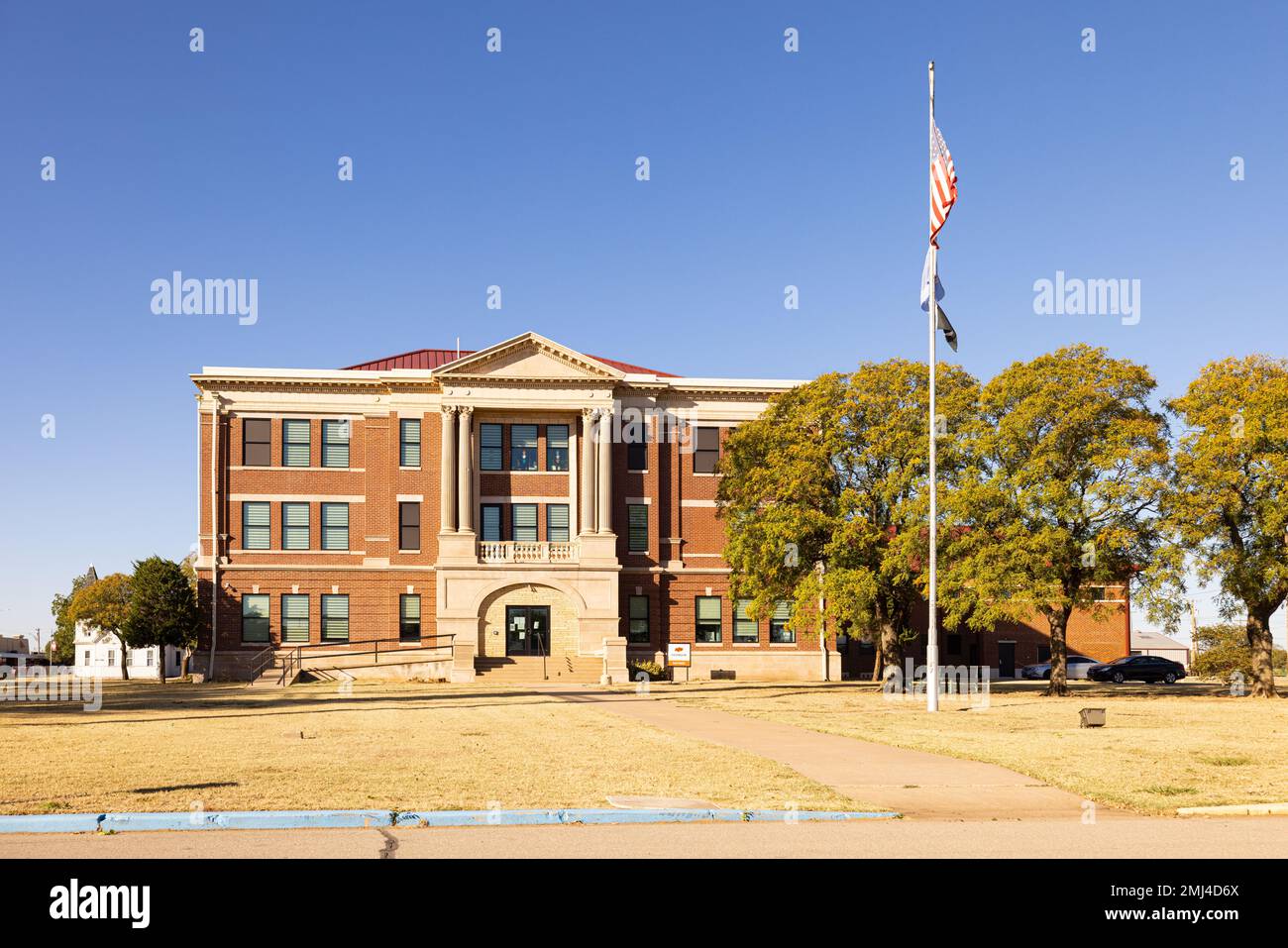 Medford, Oklahoma, USA - October 15, 2022: The Grant County Courthouse ...