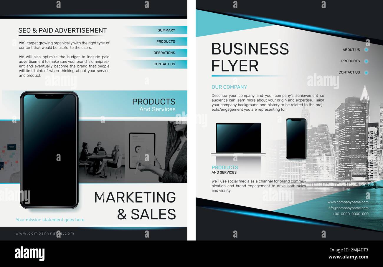 Promotional tri fold Stock Vector Images - Alamy