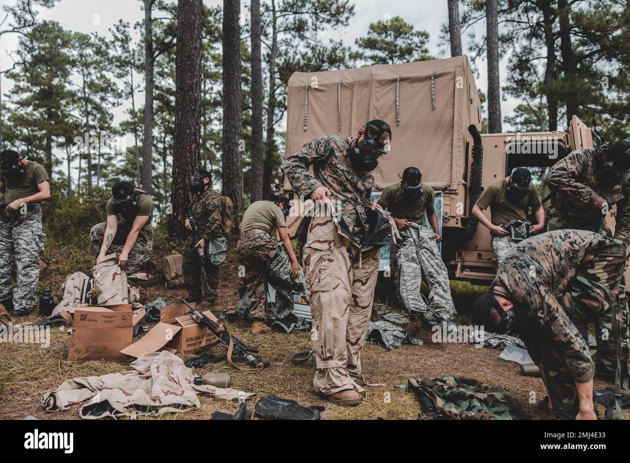 U.S. Marines with Combat Logistics Battalion (CLB) 22, Combat Logistics ...