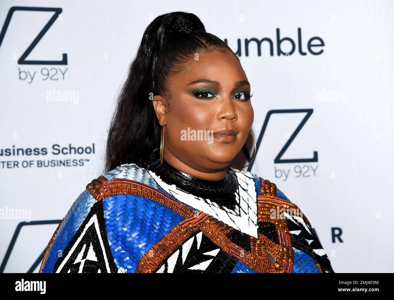Singer Lizzo poses backstage before her appearance at the 92nd Street Y ...