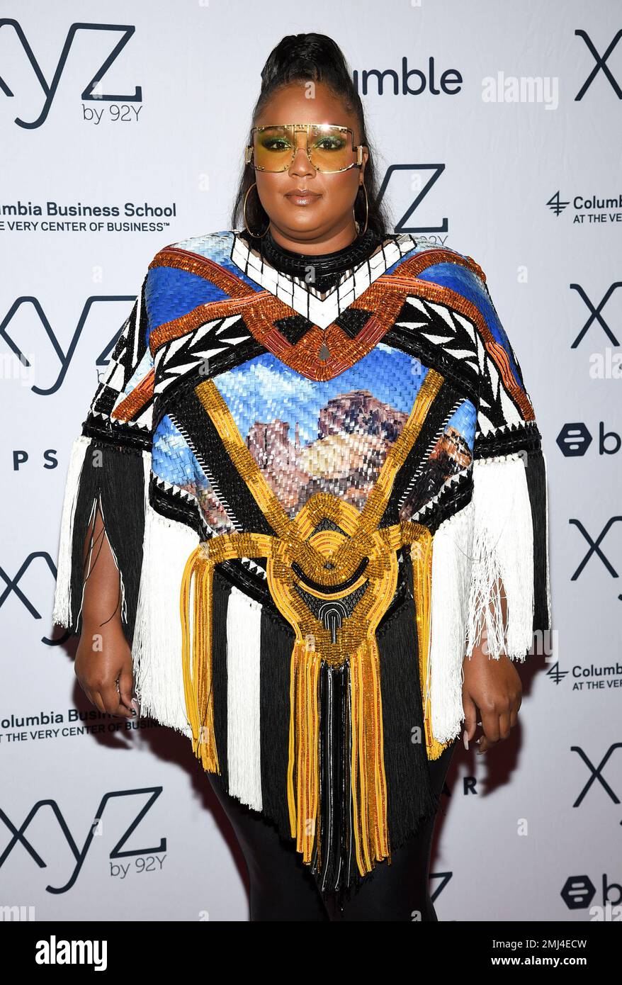 Singer Lizzo poses backstage before her appearance at the 92nd Street Y ...