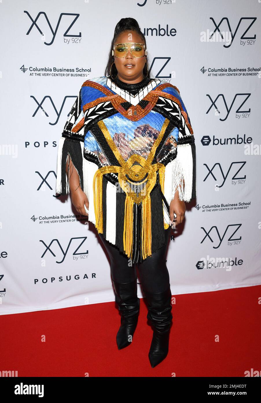 Singer Lizzo poses backstage before her appearance at the 92nd Street Y ...