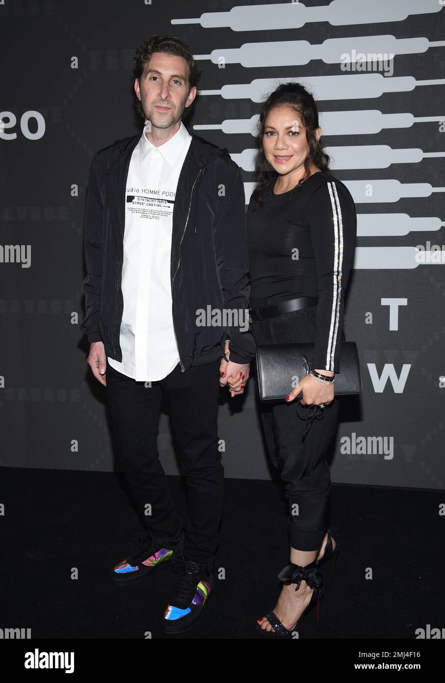 TechStyle Fashion Group co-CEO Adam Goldberg and guest attend the ...