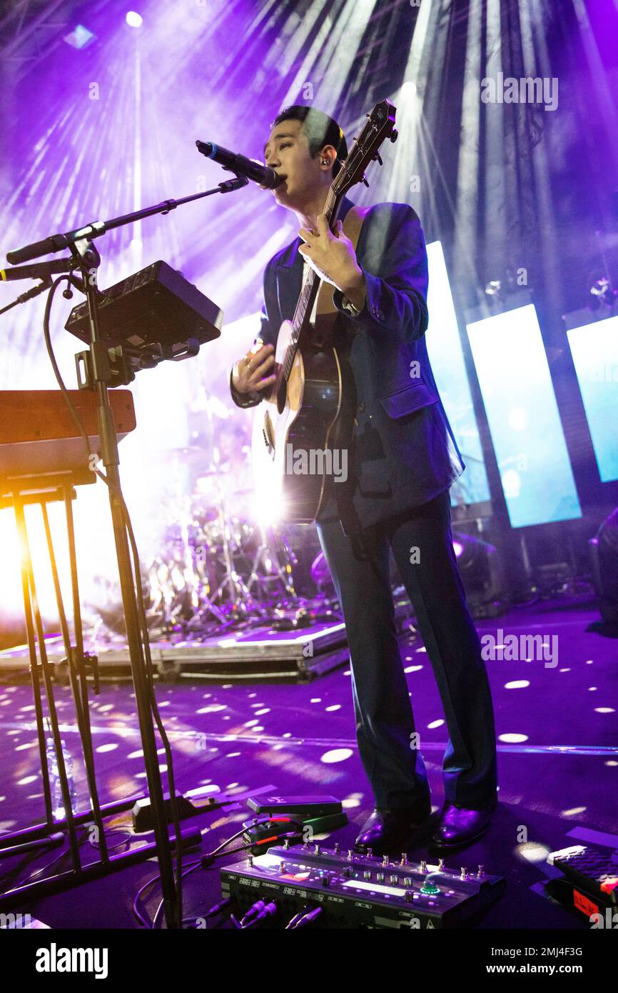 Milan Italy. 26 January 2023. The South Korean band THE ROSE performs ...