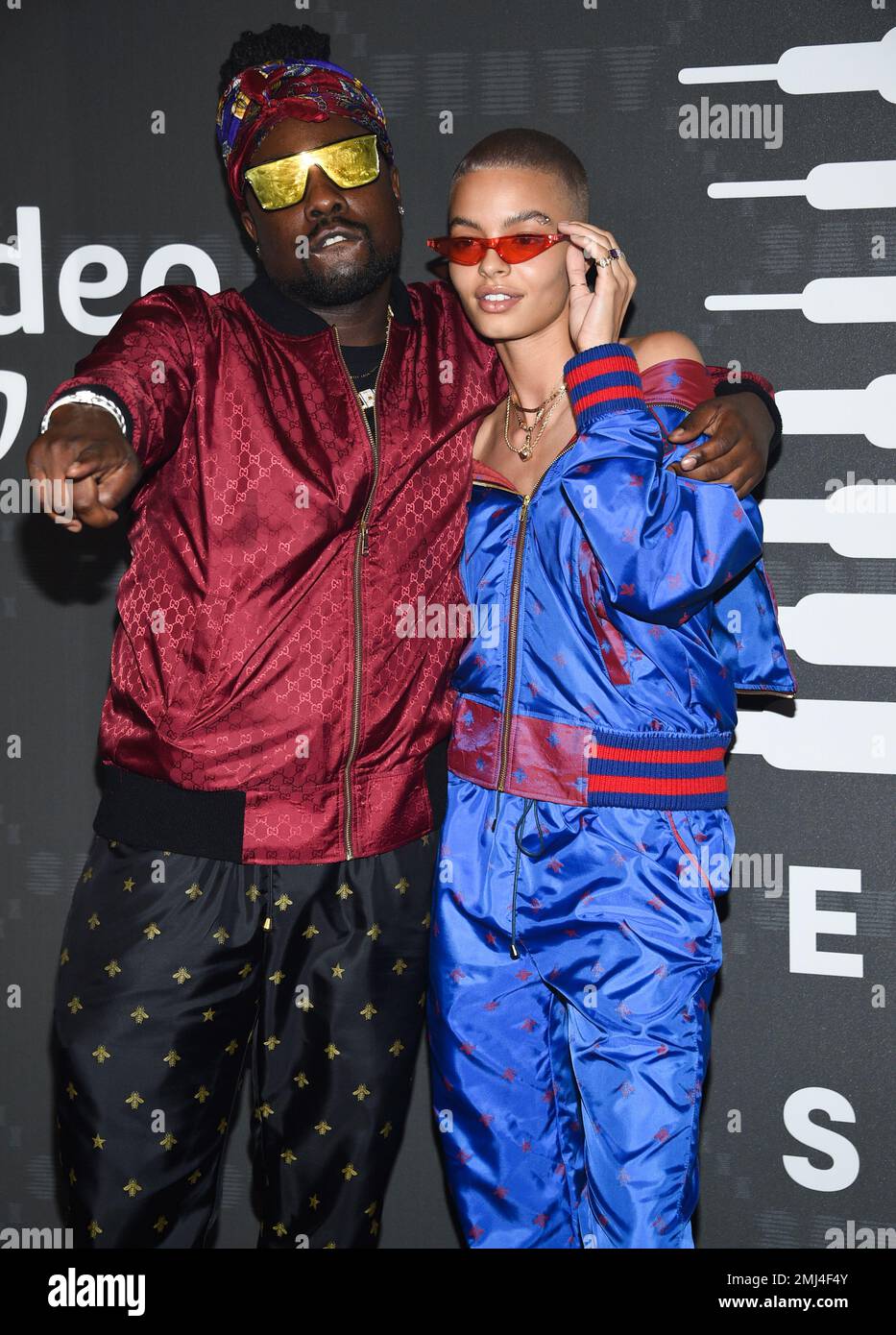 Wale, left, and India Graham attend the Spring/Summer 2020 Savage X ...