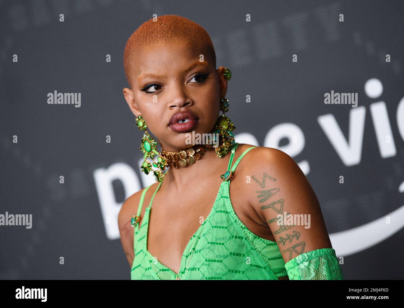 Actress Slick Woods attends the Spring/Summer 2020 Savage X Fenty show ...