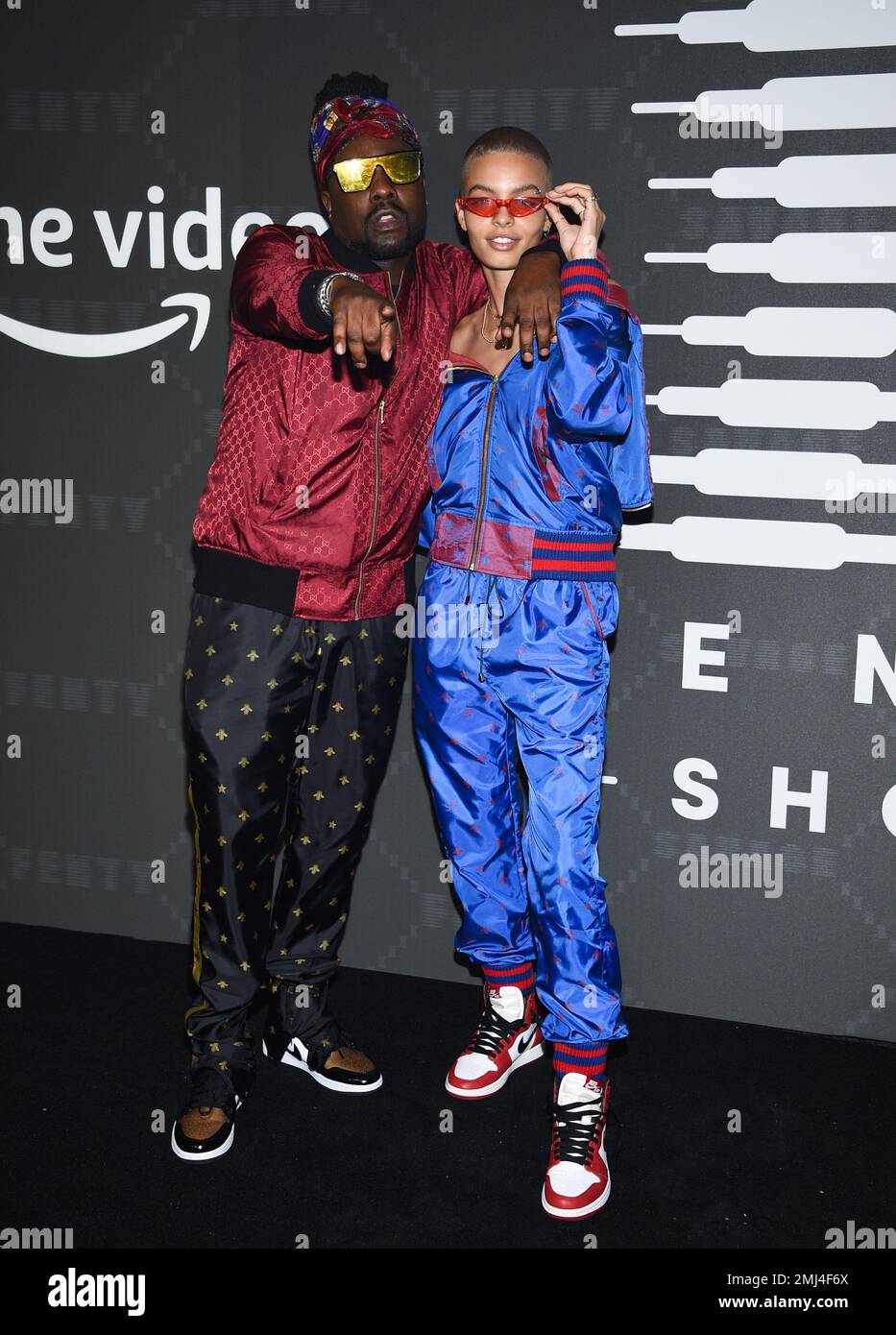 Wale, left, and India Graham attend the Spring/Summer 2020 Savage X ...
