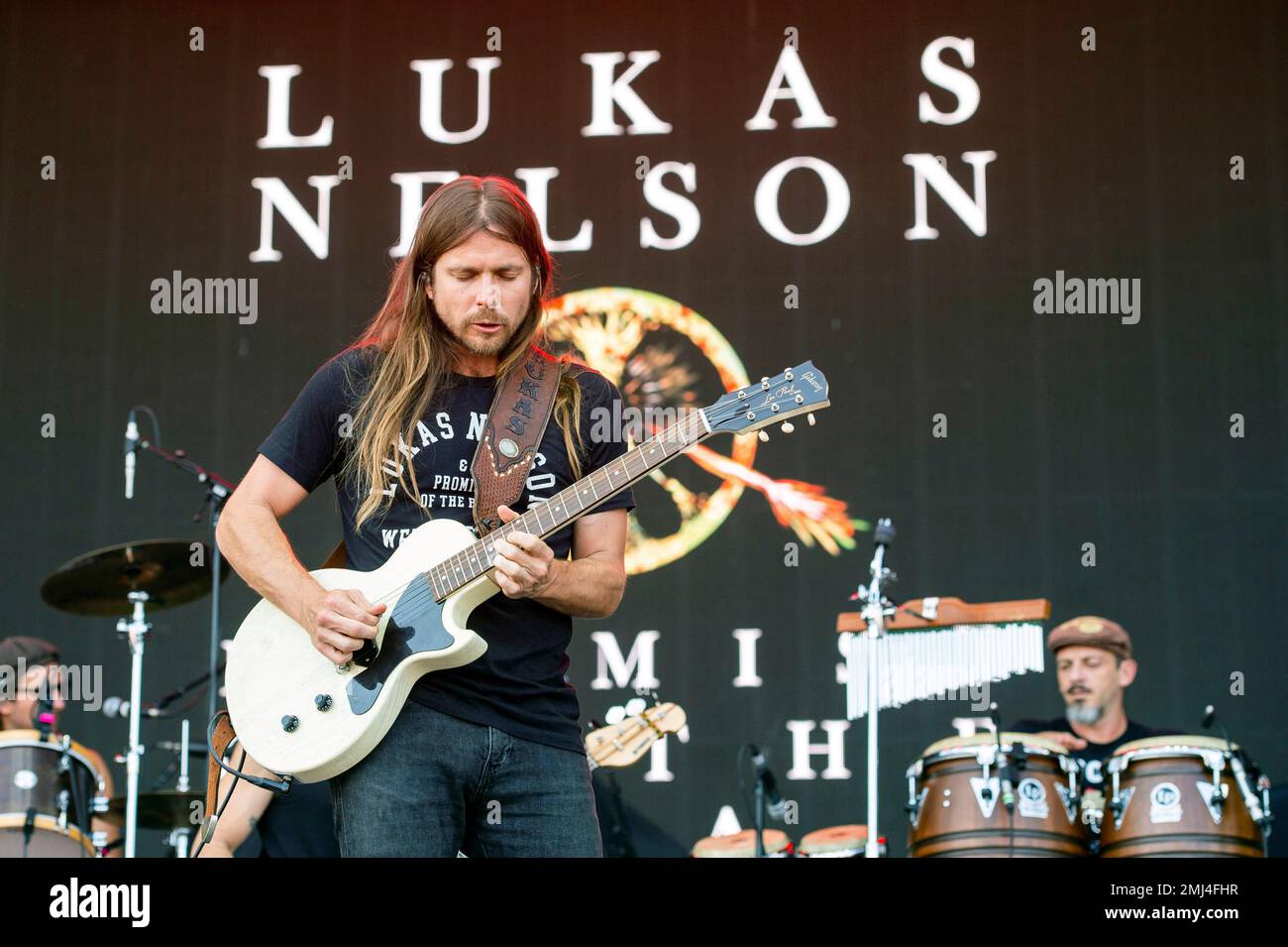 Lukas Nelson of Lukas Nelson & Promise of the Real performs at Bourbon ...