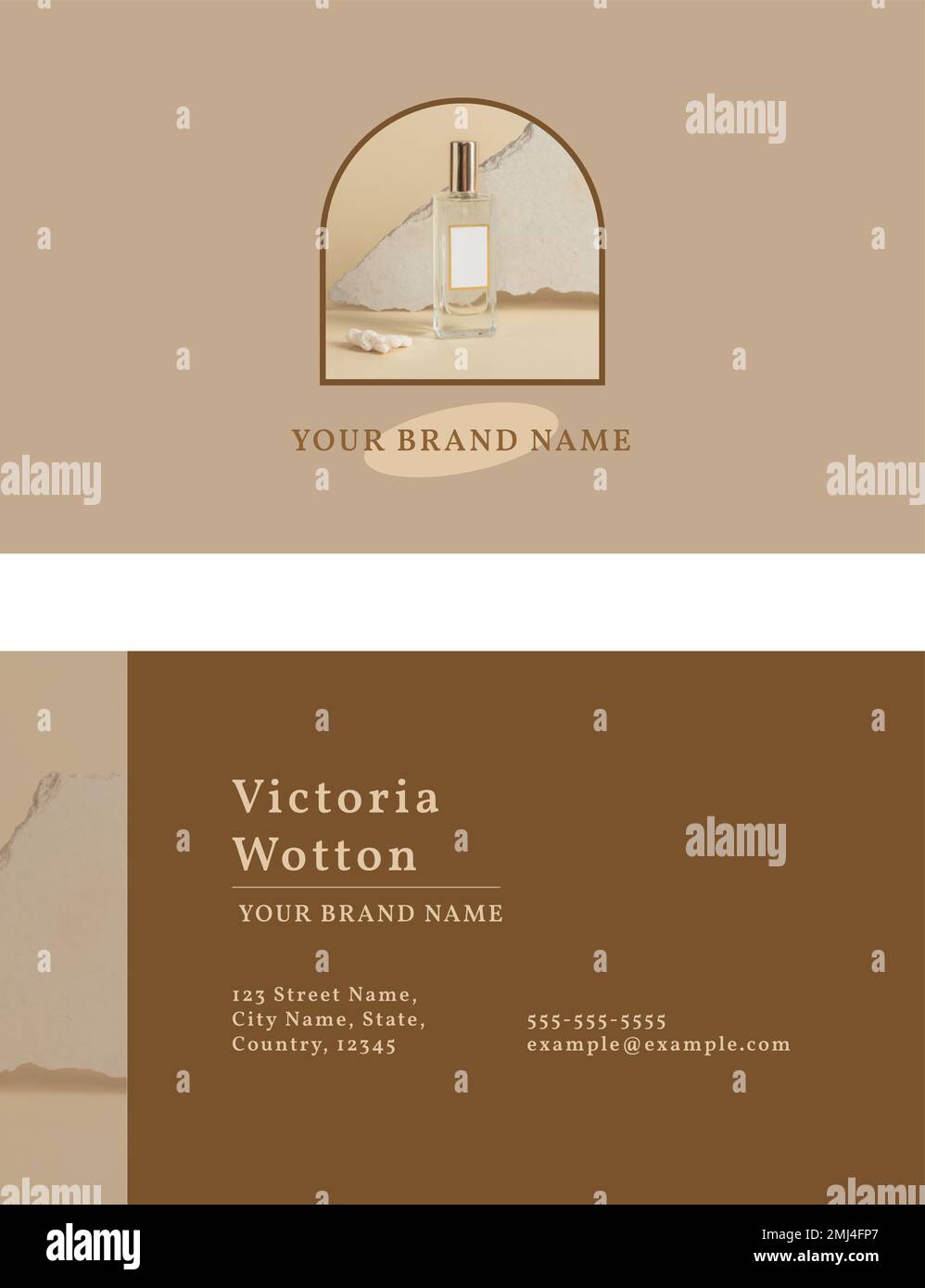 Cosmetic business card template vector Stock Vector Image & Art - Alamy