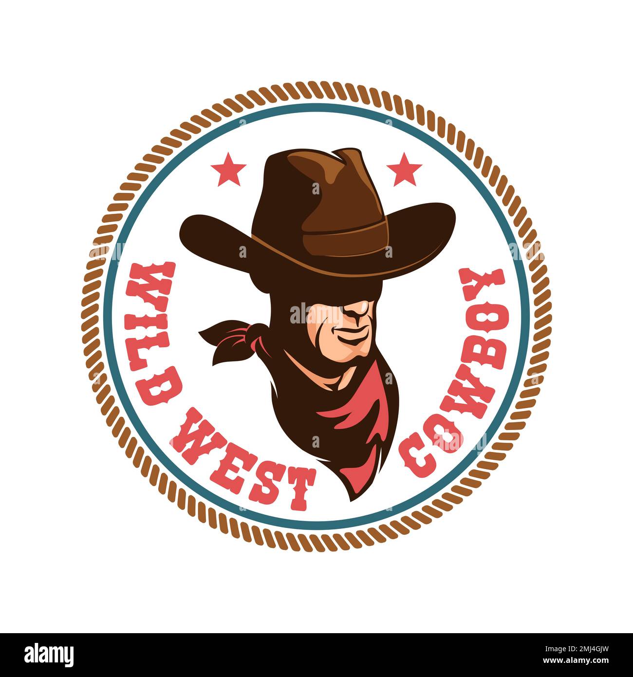 Western cowboy Stock Vector Images - Alamy