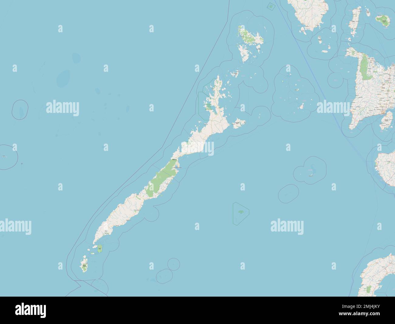 Palawan map hi-res stock photography and images - Alamy