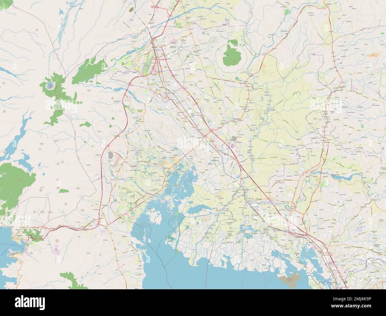 Pampanga, province of Philippines. Open Street Map Stock Photo - Alamy