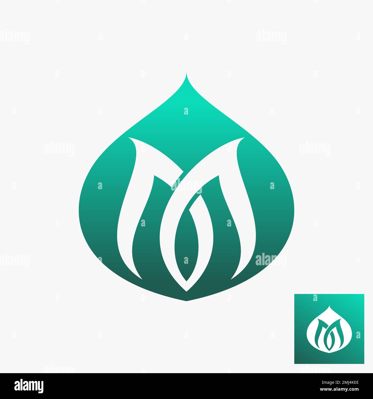 Simple and unique letter or word M handwritten font like rose flower ...