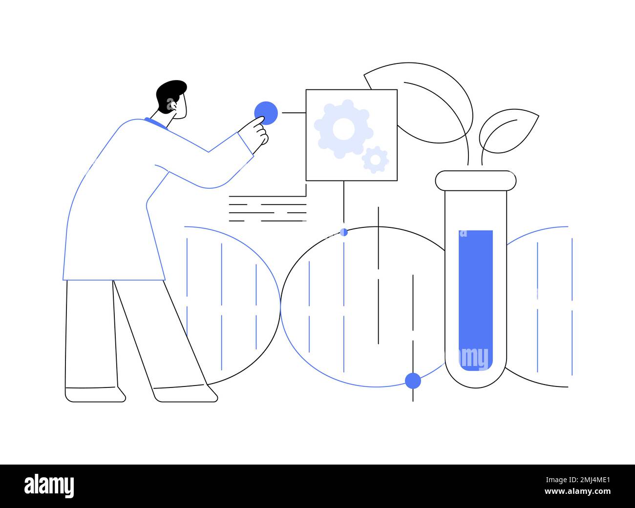 Blue line genetic engineering modification hi-res stock photography and ...