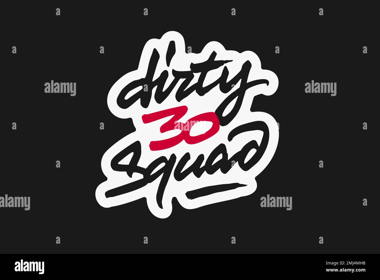 Dirty Thirty Squad vector lettering Stock Vector Image & Art - Alamy