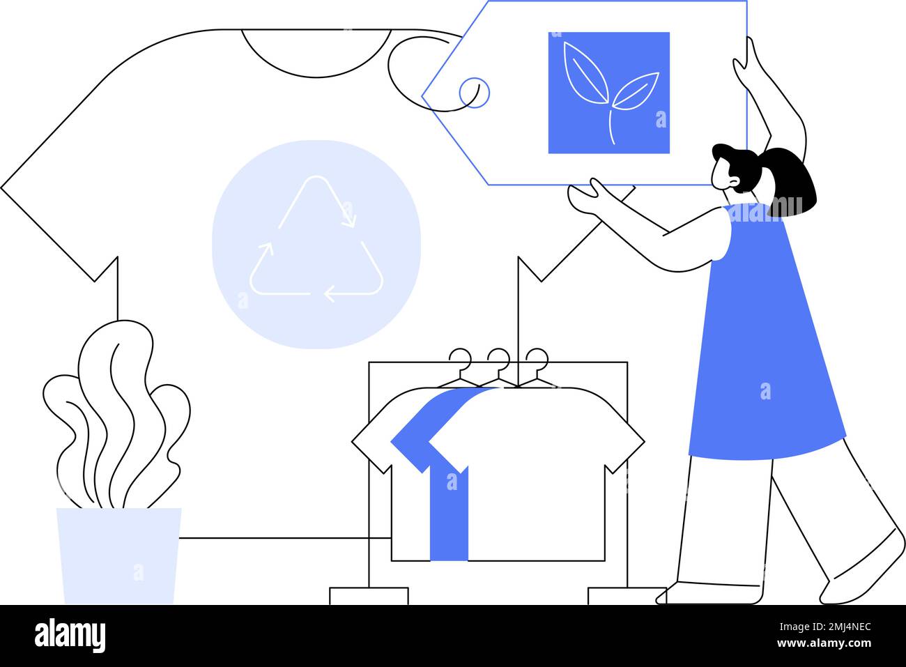 Sustainable fashion abstract concept vector illustration Stock Vector ...