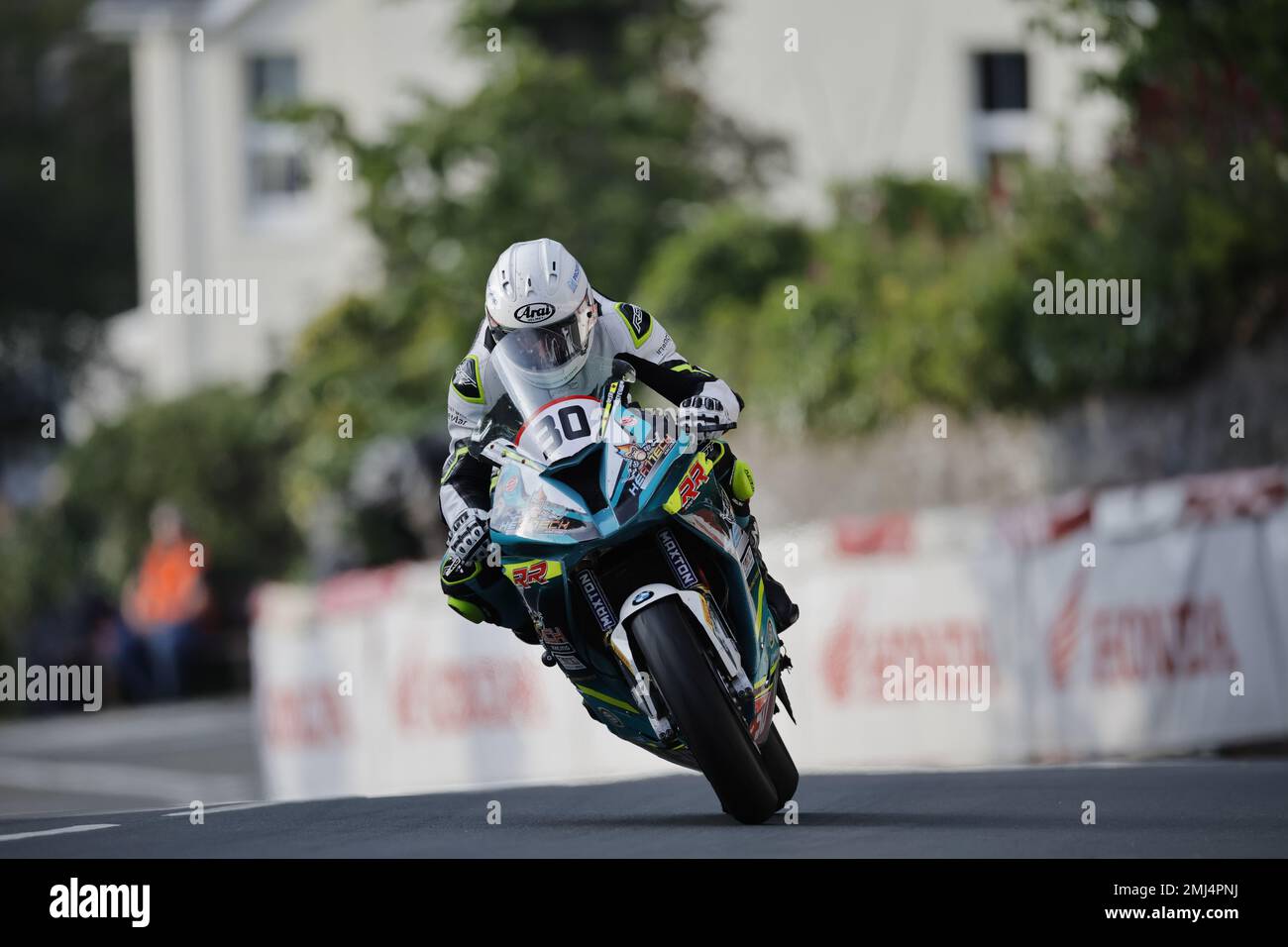 Isle of Man TT 22, May Hill Practice Week Stock Photo - Alamy