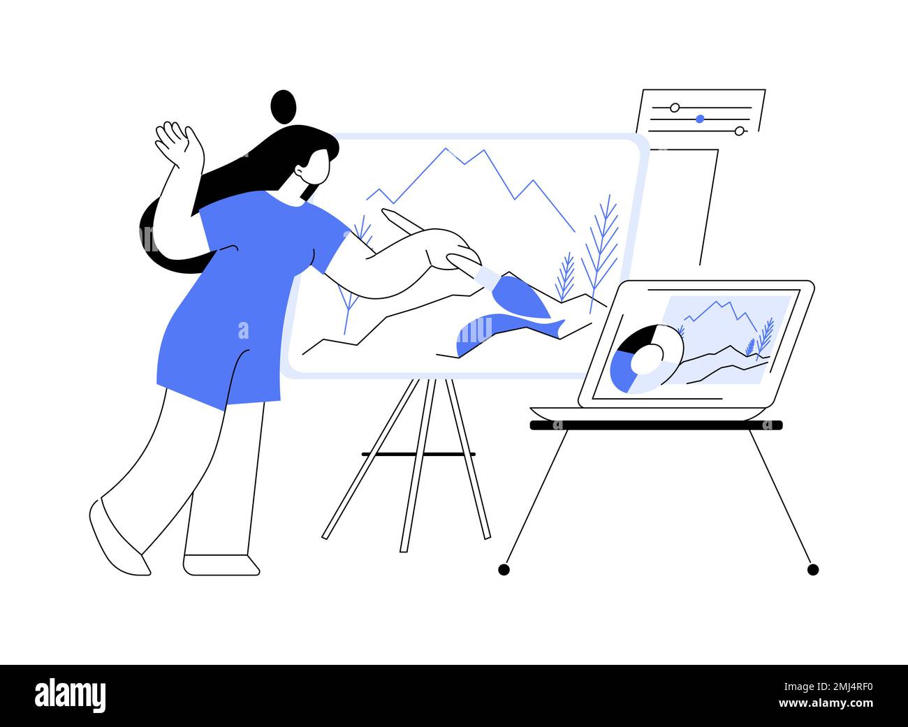 Virtual arts and crafts online lessons abstract concept vector ...