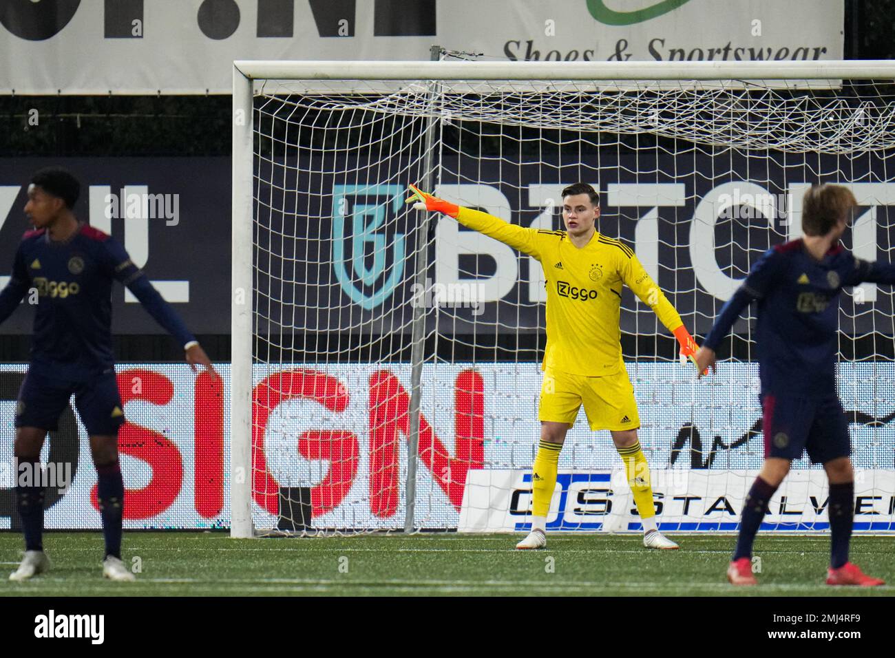 HELMOND, NETHERLANDS - JANUARY 27: goalkeeper Charlie Setford of Ajax ...