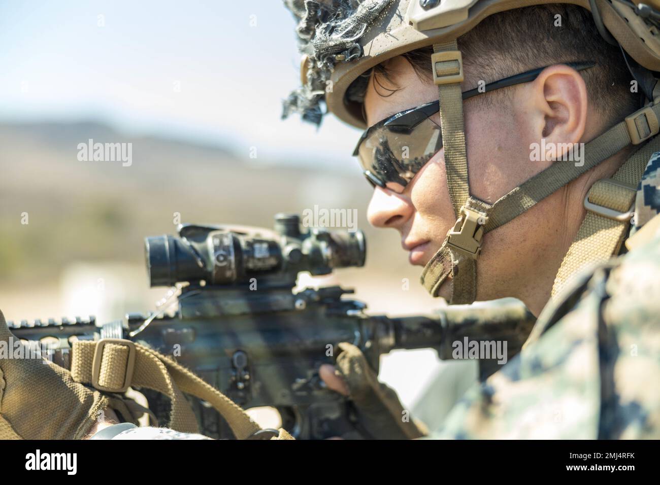U.S. Marine Corps Cpl. Jacob Taylor, an antitank missile gunner with ...