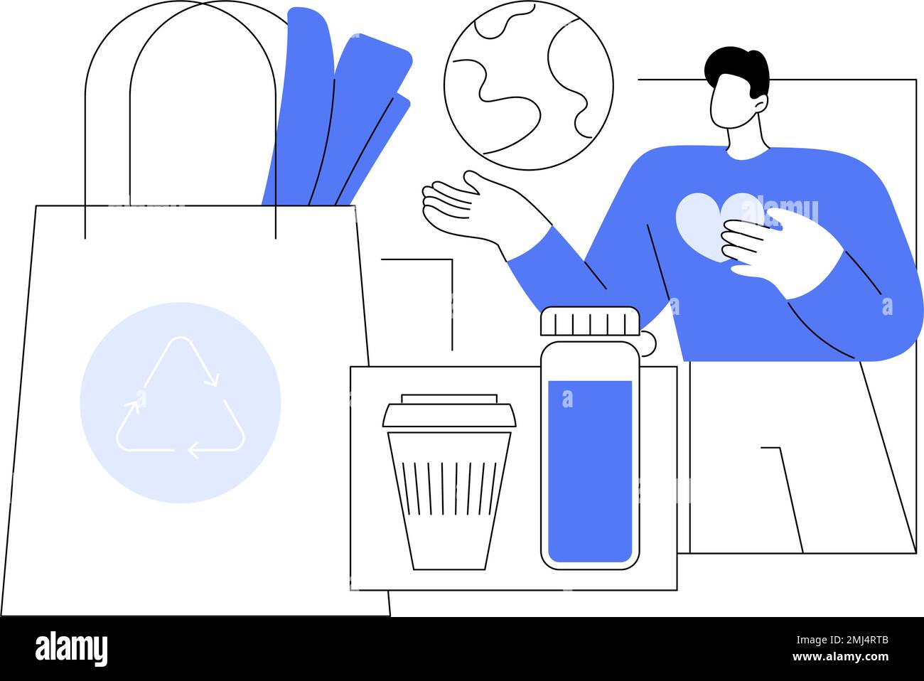 Zero waste technology abstract concept vector illustration Stock Vector ...