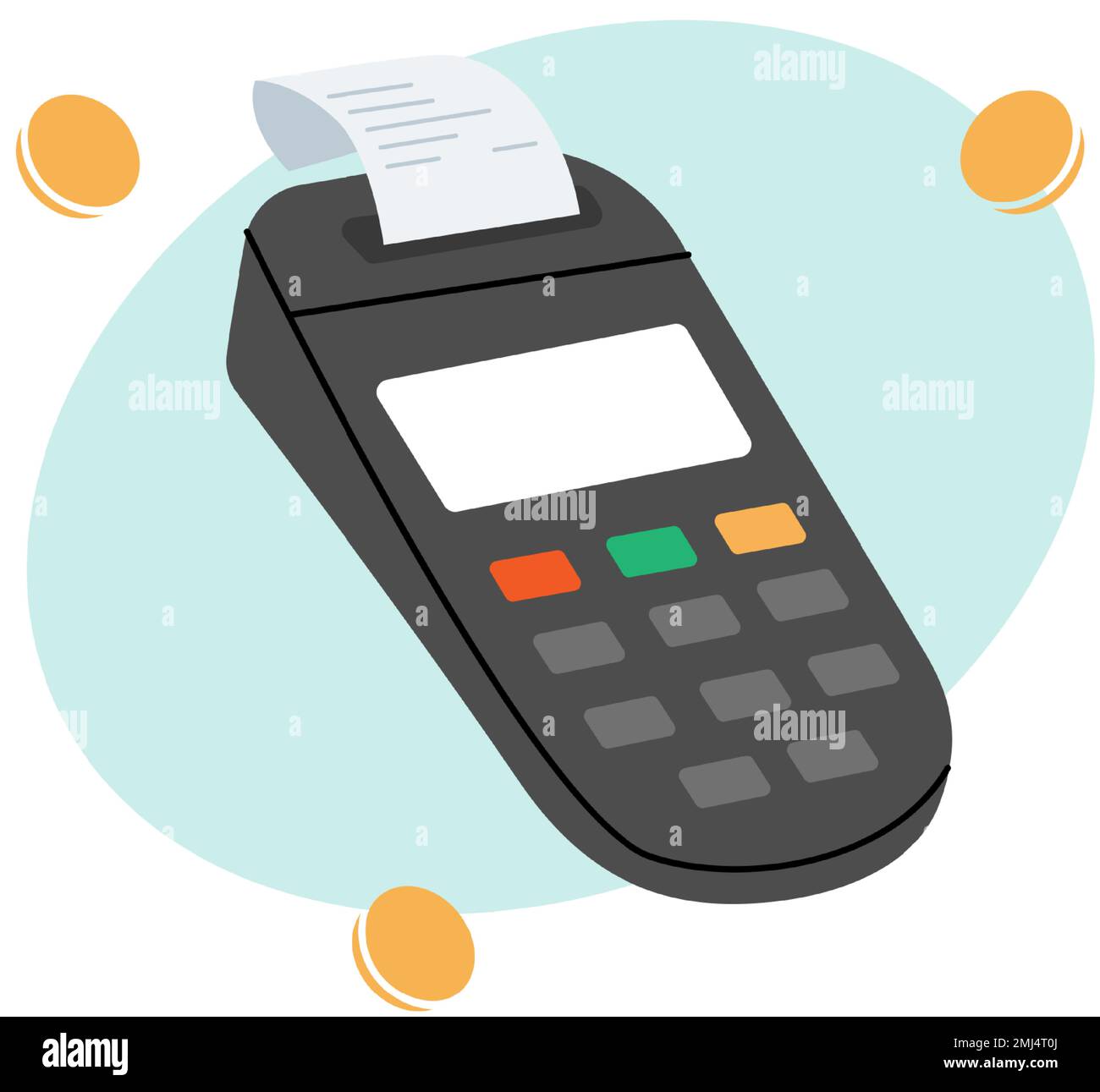 POS terminal. Payment machine. Online payment. Mobile banking app and e ...