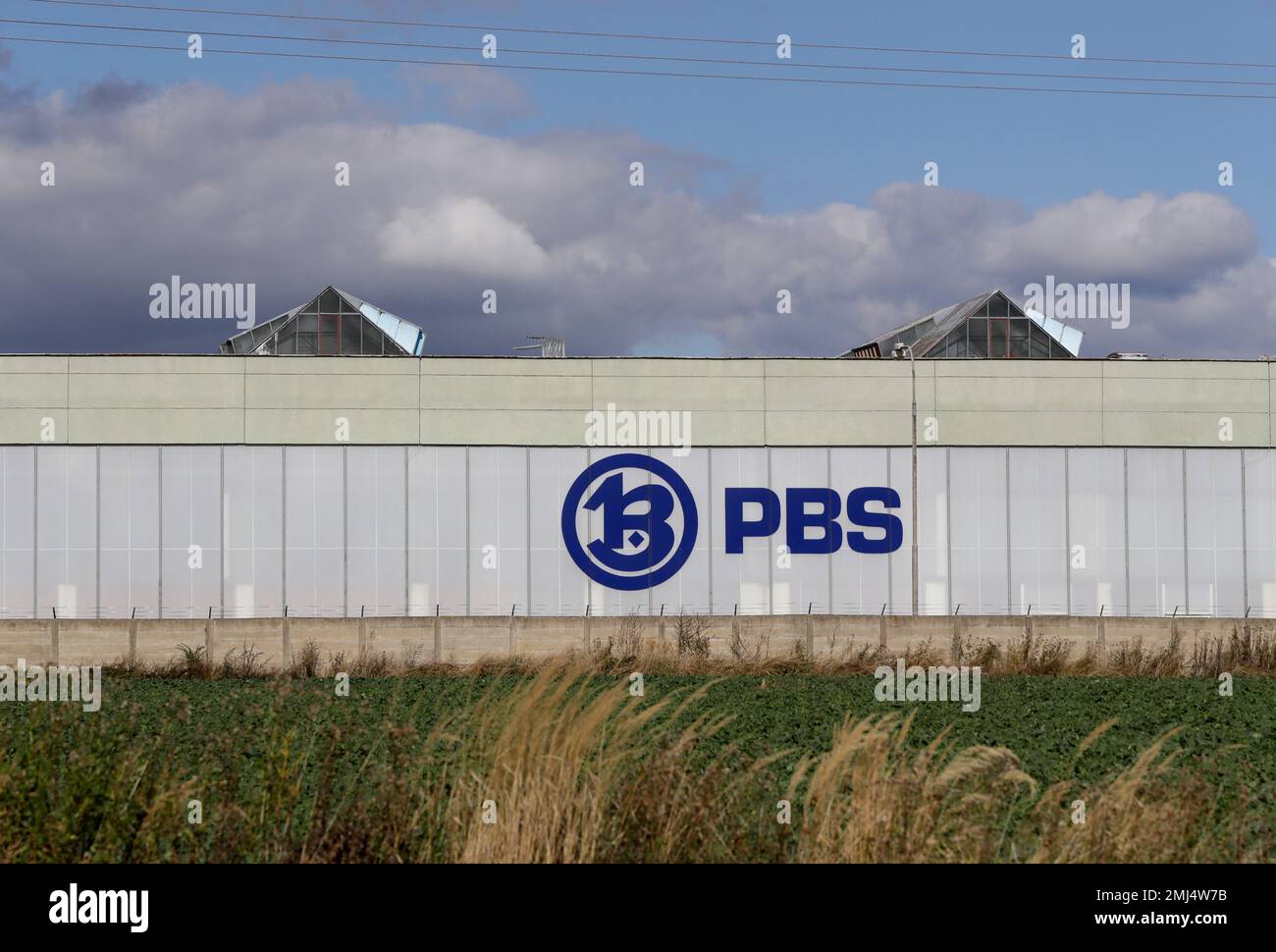 Exterior view of the PBS factory in Velka Bites, Czech Republic ...