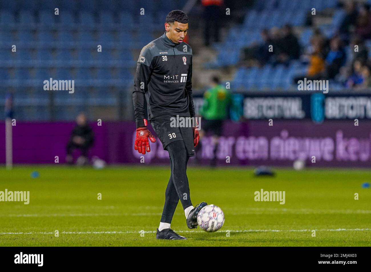 ZWOLLE, NETHERLANDS - JANUARY 27: goalkeeper Jason Fitz-Jim of TOP Oss ...