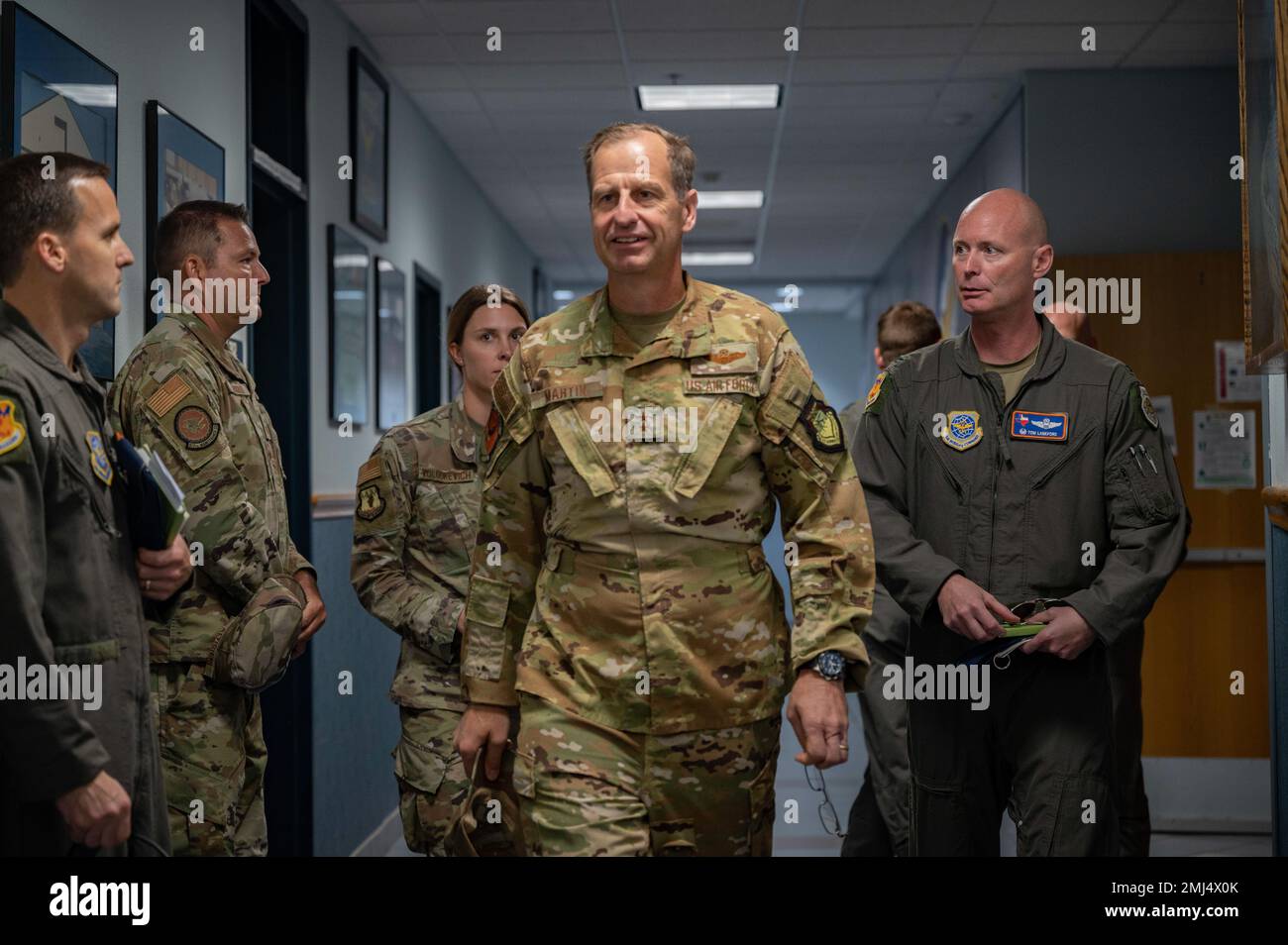 Maj. Gen. Corey Martin, 18th Air Force commander, tours the 317th ...