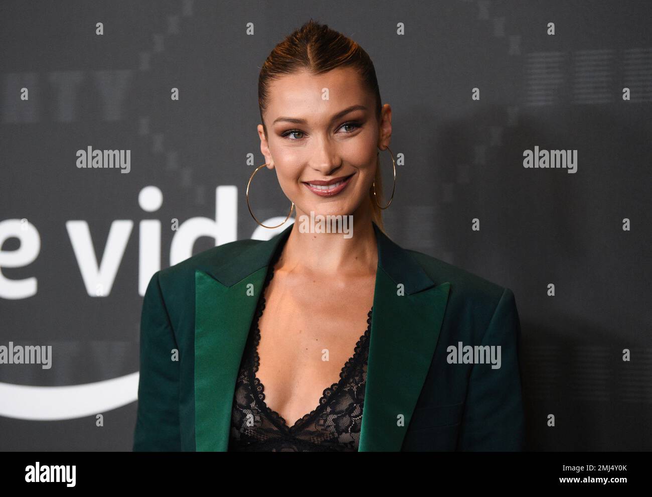 Bella Hadid attends the Spring/Summer 2020 Savage X Fenty show ...
