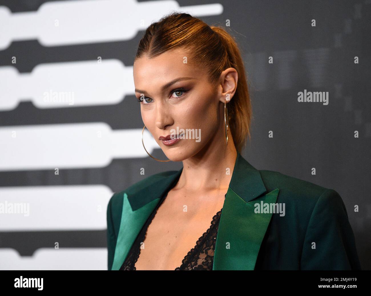Bella Hadid attends the Spring/Summer 2020 Savage X Fenty show ...